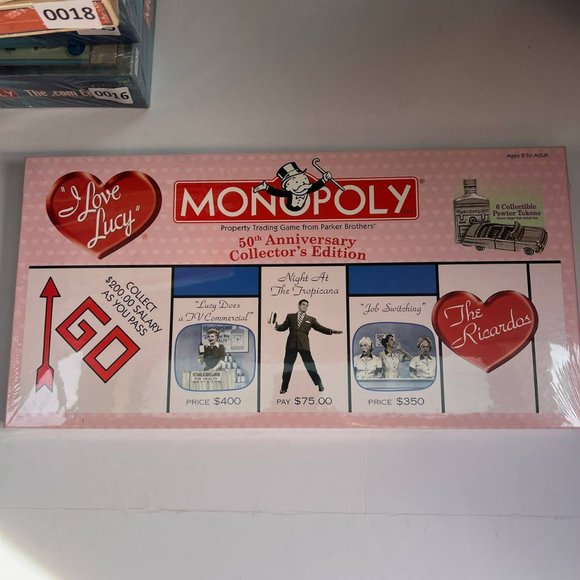 Hasbro | Games | Vintage I Love Lucy Monopoly 5th Anniversary ...